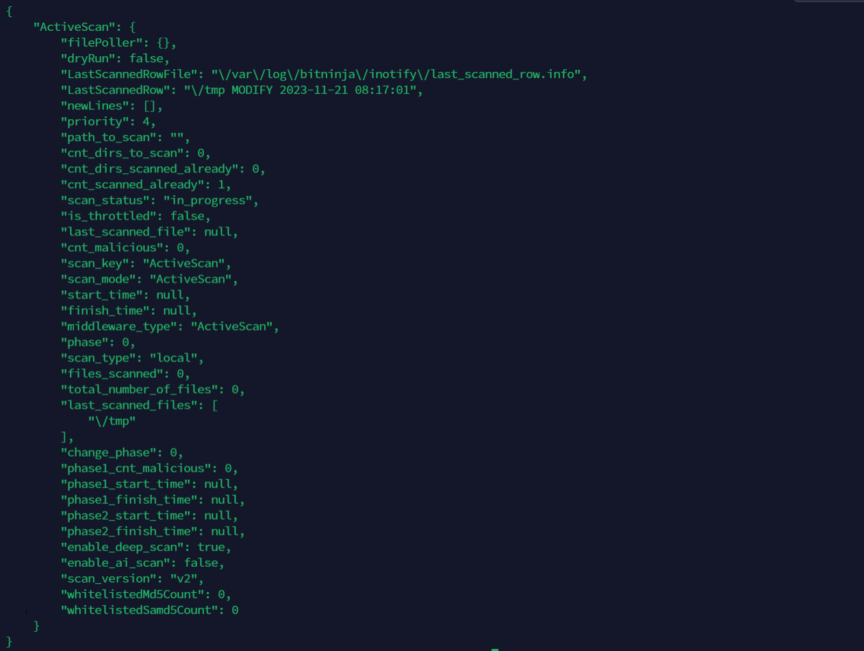 How to check if the Malware scan is running – BitNinja Knowledge base